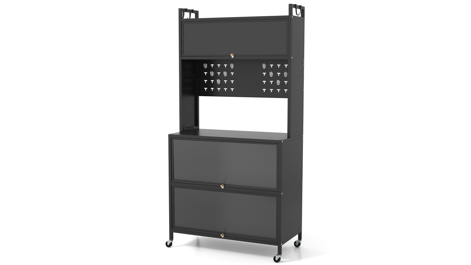 Costway 5-Tier Rolling Kitchen Bakers Rack Pantry Microwave Stand ...