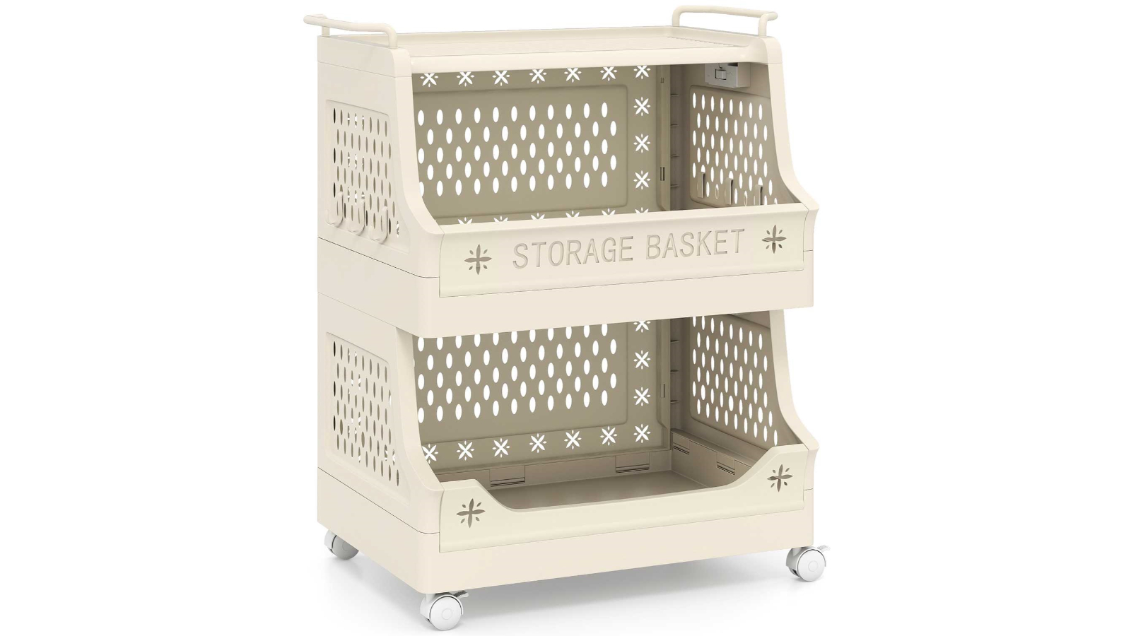 Costway 3-Tier Rolling Storage Cart | Harvey Norman