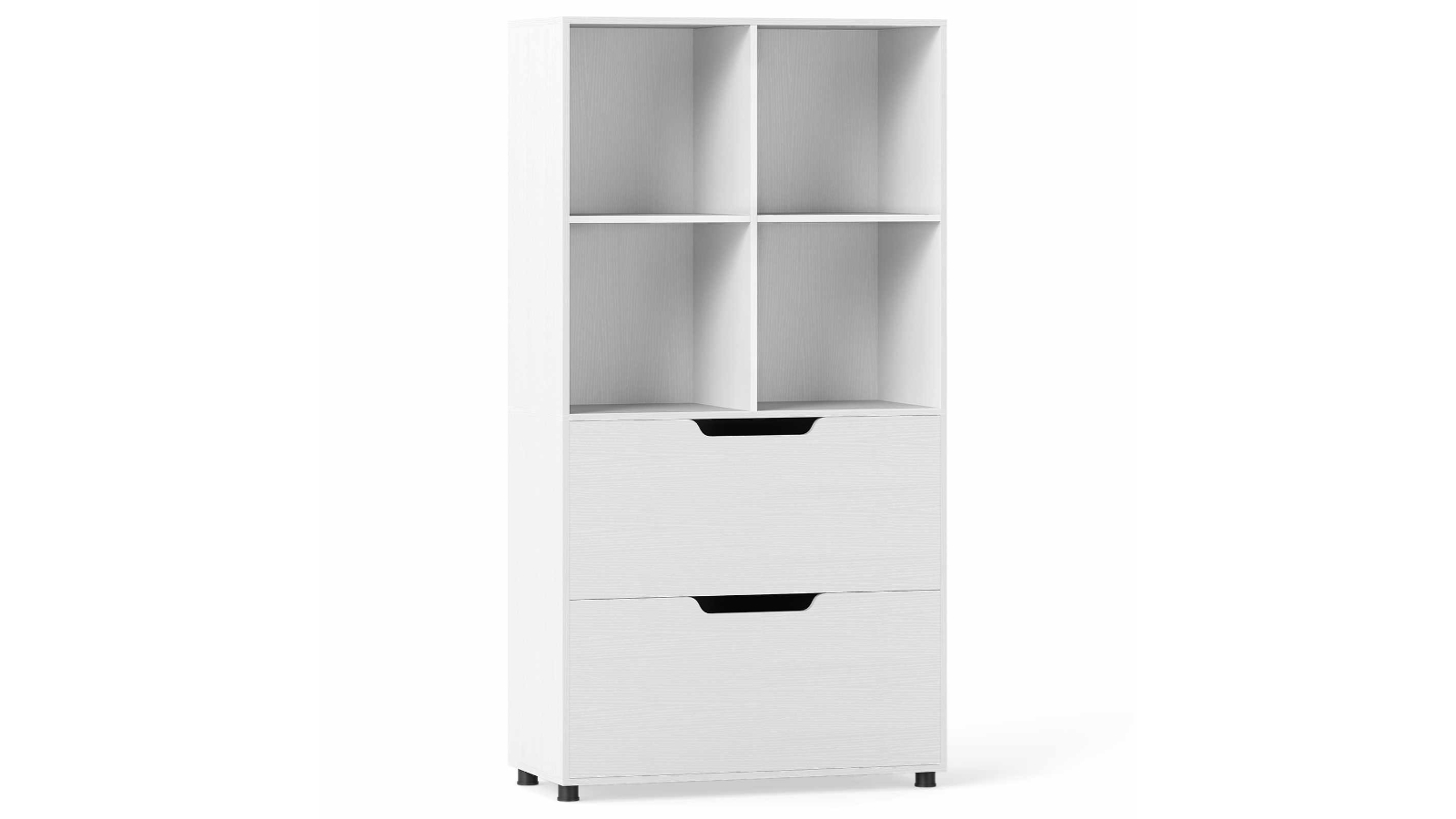 Costway 5-Tier Modern Open 4-Cube Display Rack with 2-Drawer | Harvey ...