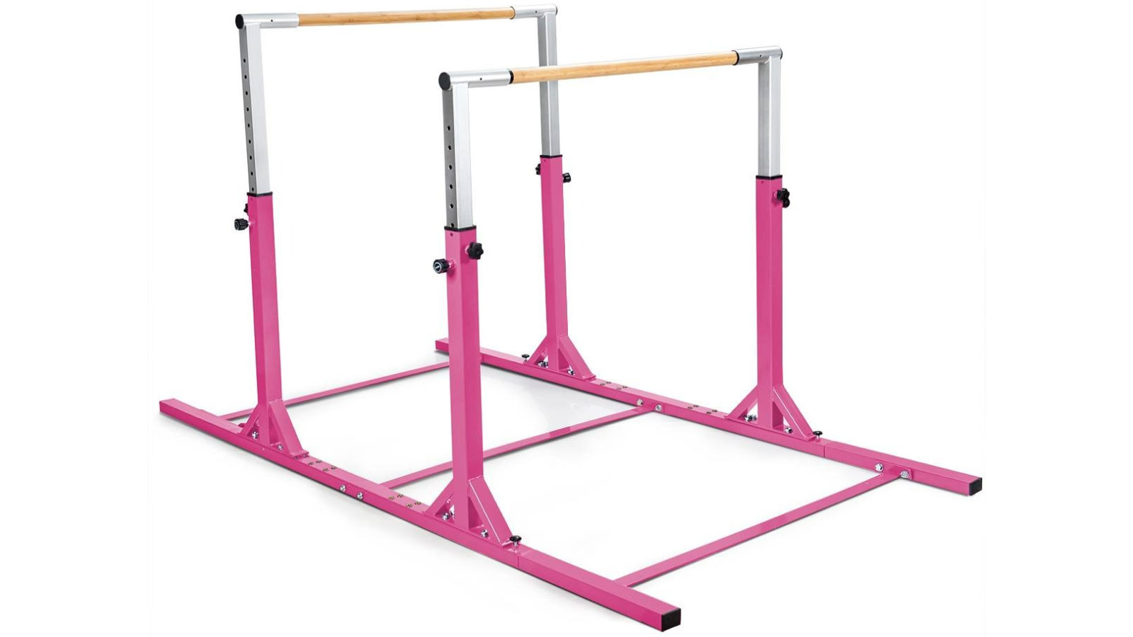 Costway Double Horizontal Bars Parallel Bars Gymnatics Bars with 11 ...