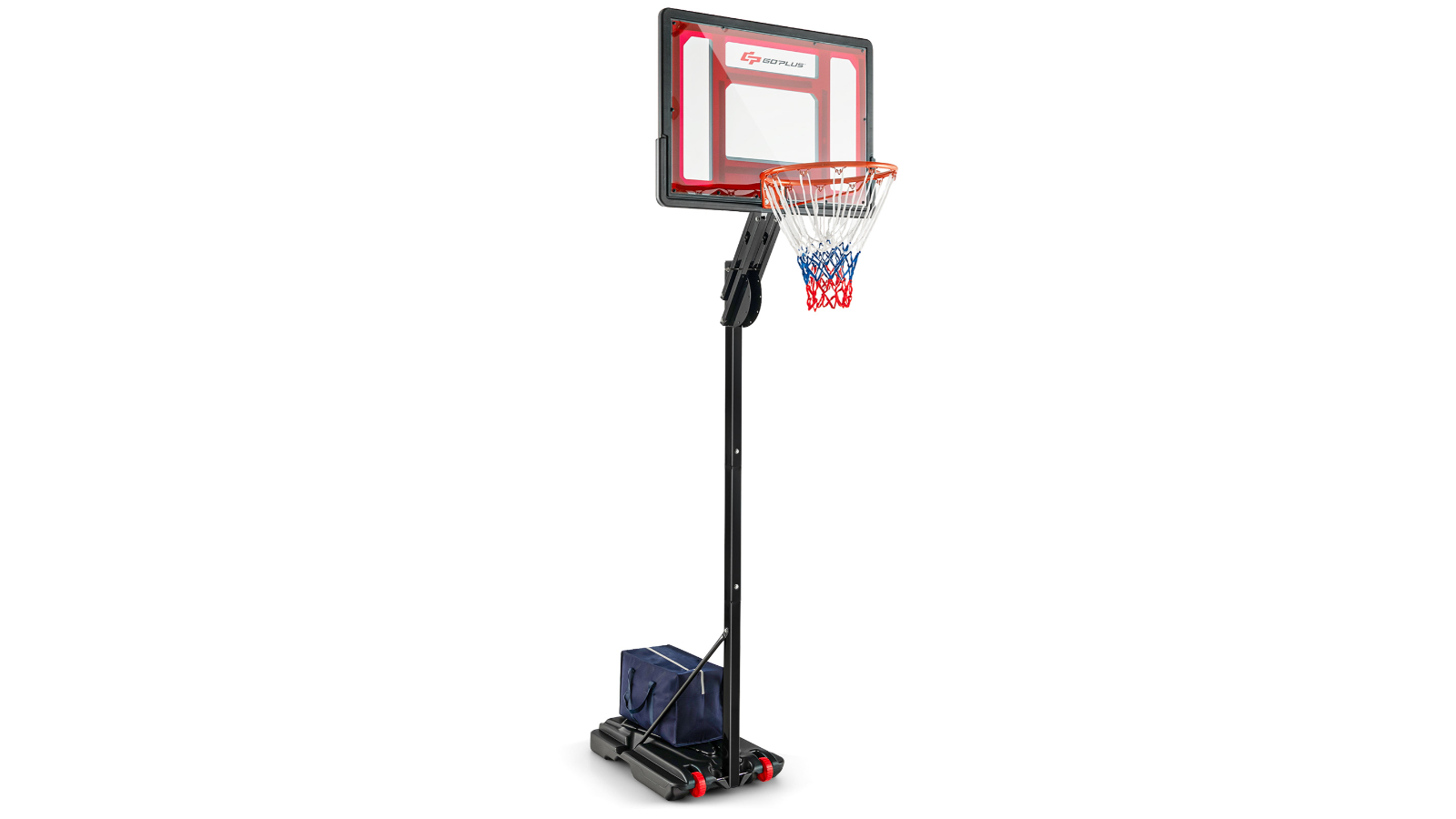 Costway Portable Heavy-Duty Basketball Hoop Stand with Wheels and ...