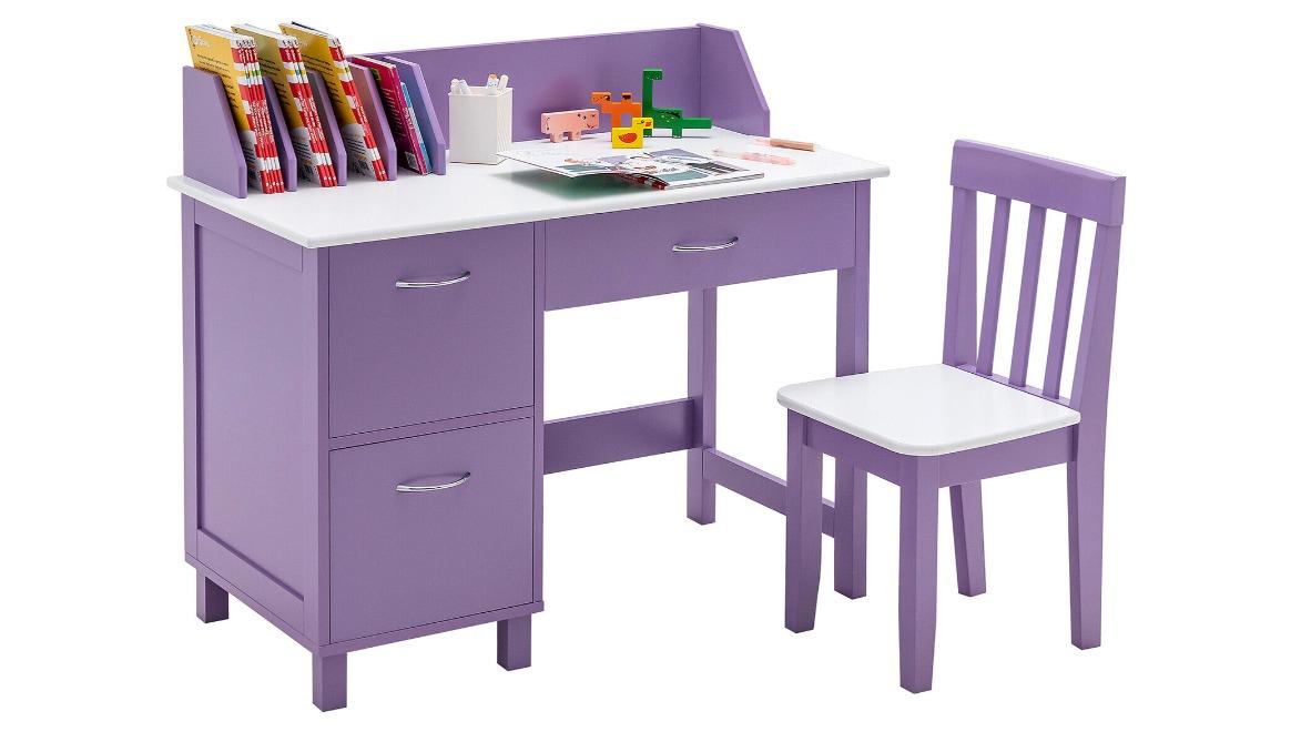 Costway Giantex Kids School Learning Table with Drawer and Storage ...