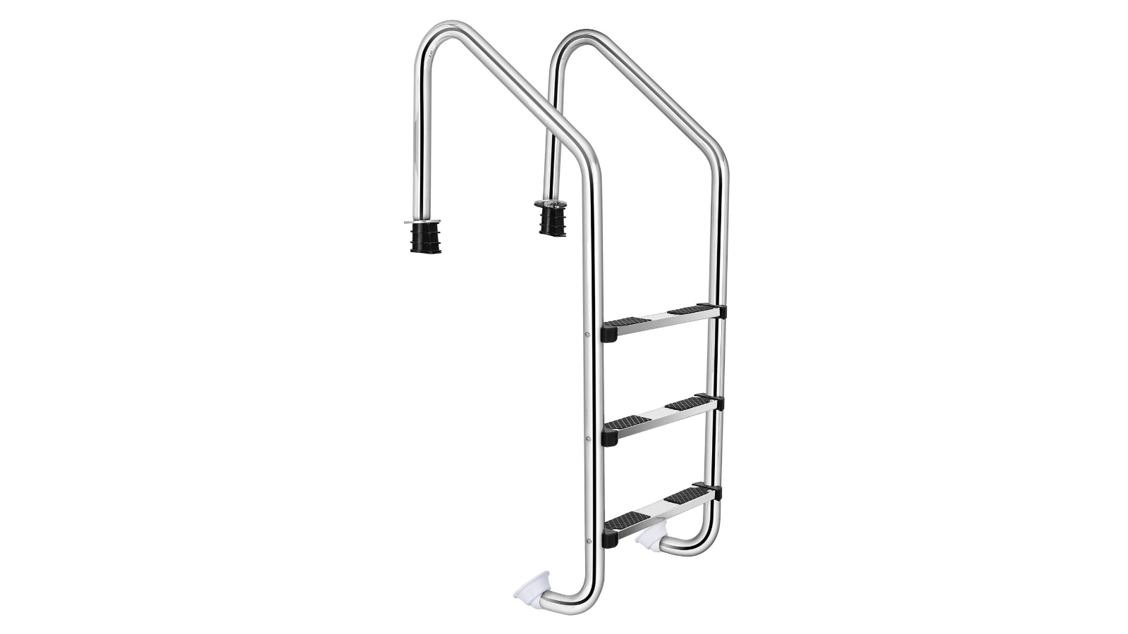 Costway 3-Step Stainless Steel Non-Slip Pool Stairs - 147cm | Harvey Norman