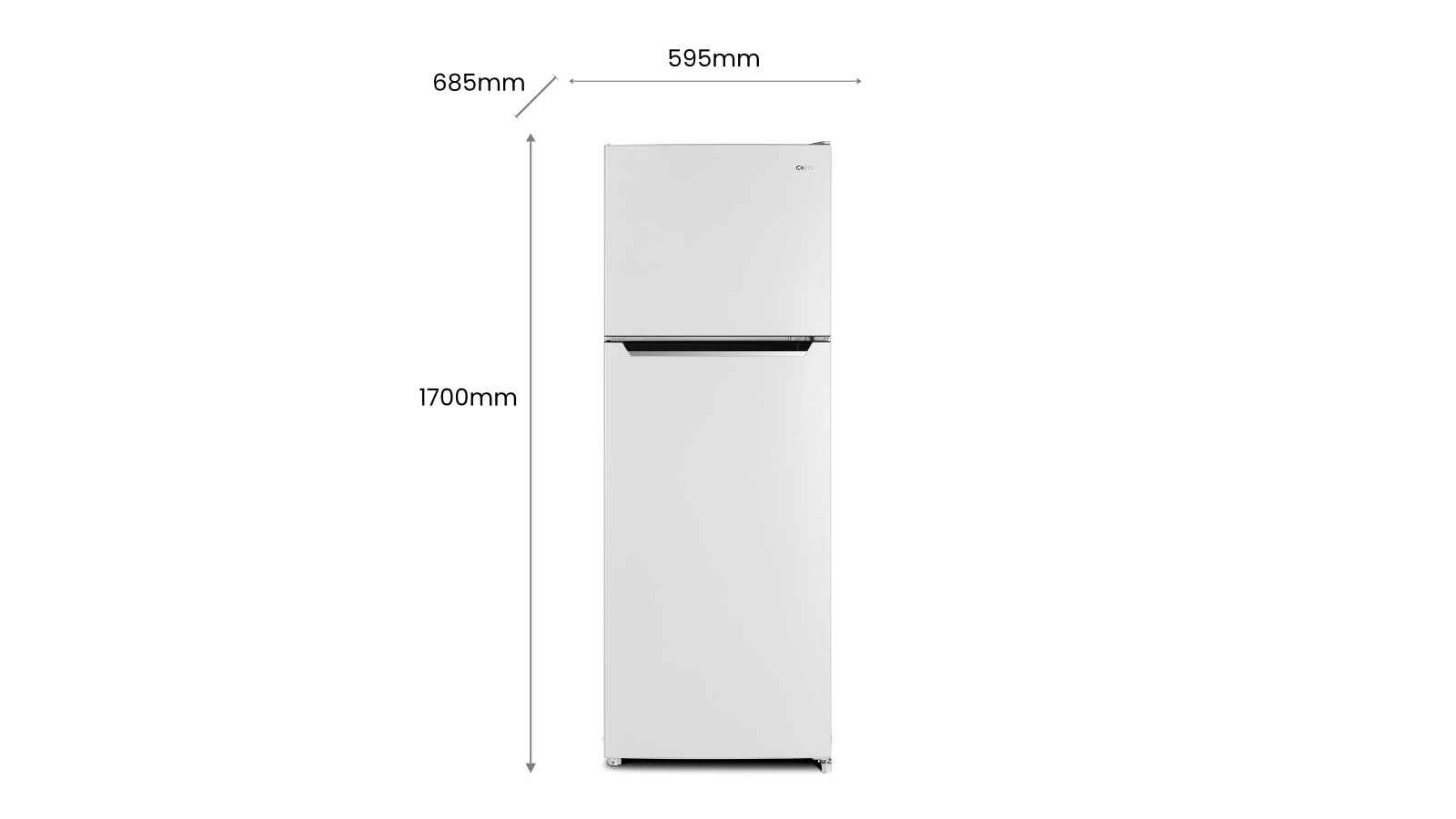 CHiQ 348L Top Mounted Fridge - White | Harvey Norman