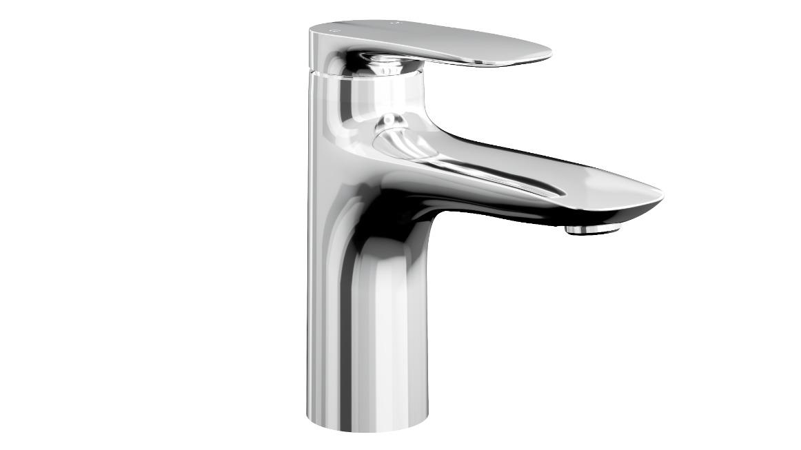 Linsol Curva Basin Mixer - Chrome | Harvey Norman