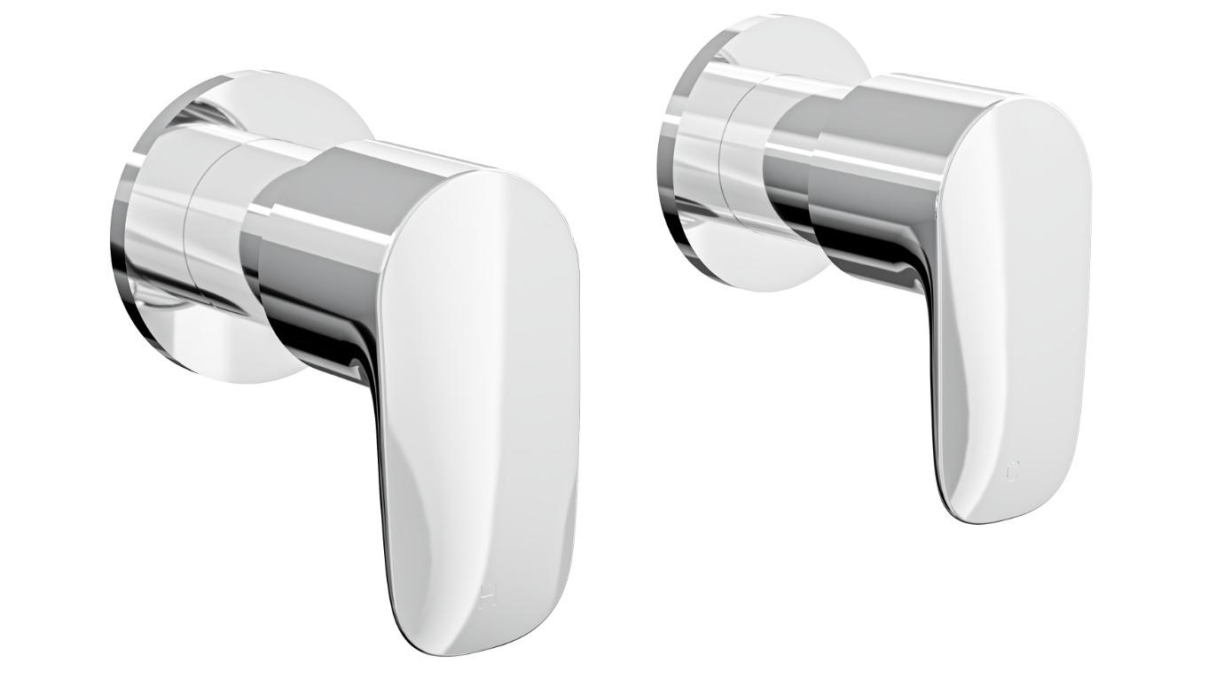 Linsol Curva Wall Top Assemblies - Chrome | Harvey Norman