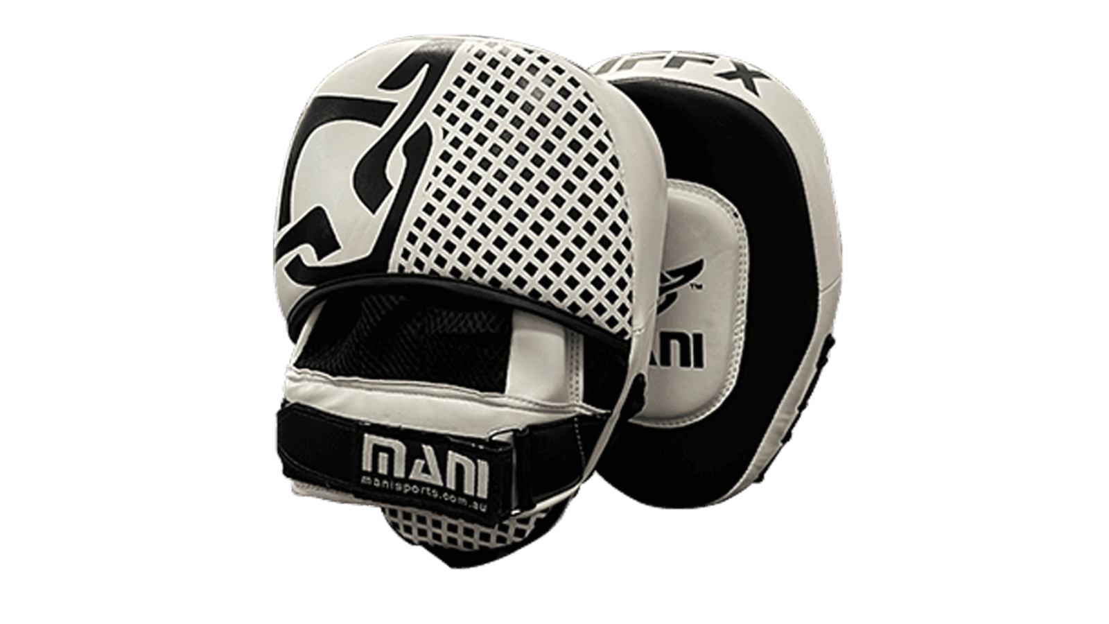 Mani Sports Tuffx Curved Focus Pad - Black/White | Harvey Norman