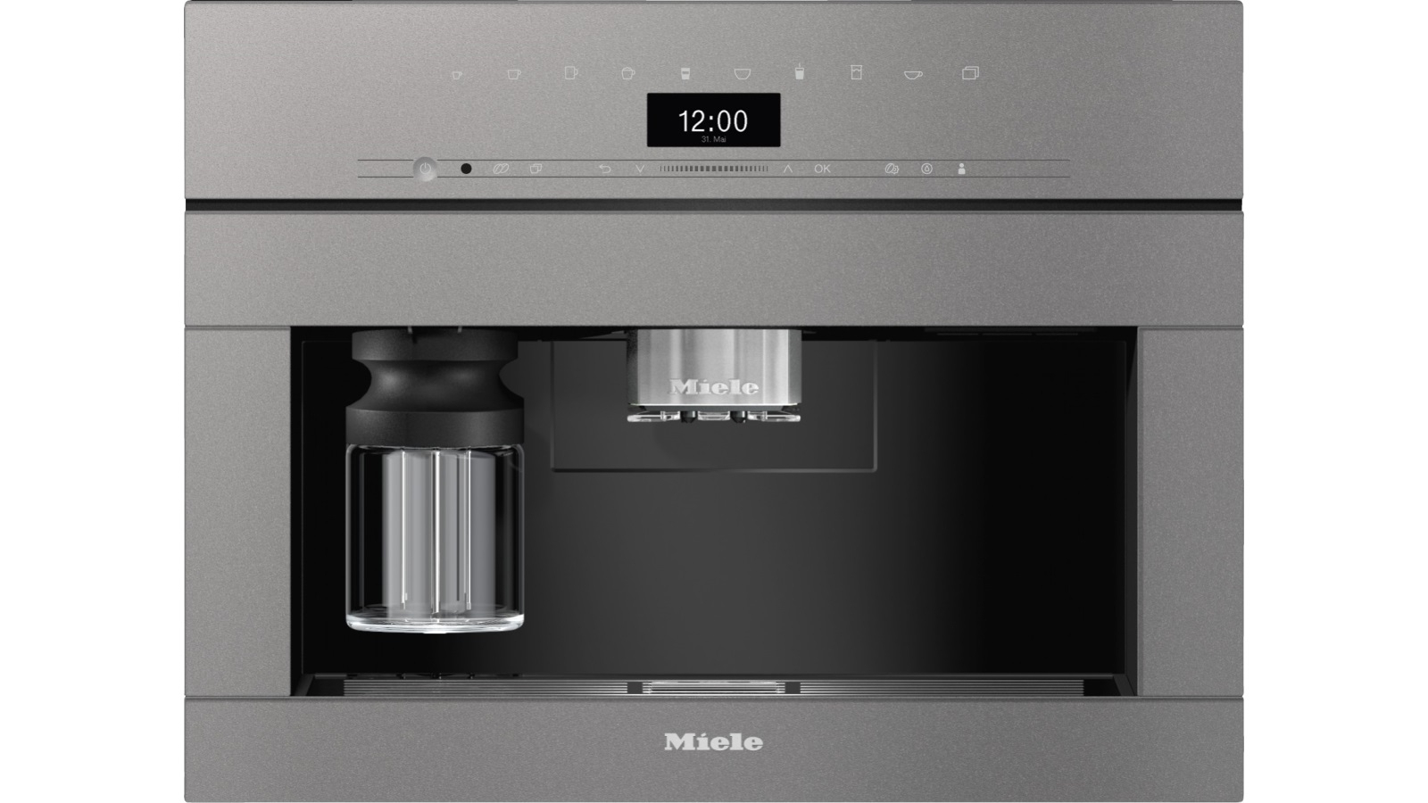 Miele CVA 7440 Vitroline Built-in Coffee Machine - Graphite Grey ...
