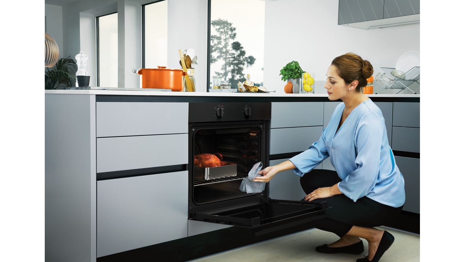 Chef 600mm Multifunction 3 Fan Forced Oven with 10A Plug & Play - Black ...