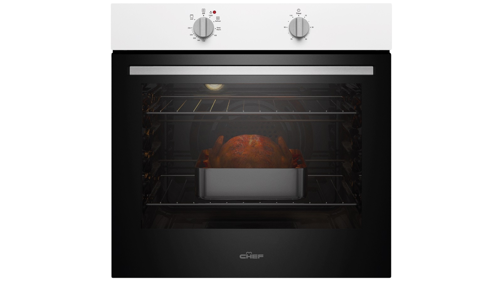 Chef 600mm Multifunction 3 Fan Forced Oven with 10A Plug & Play - White ...
