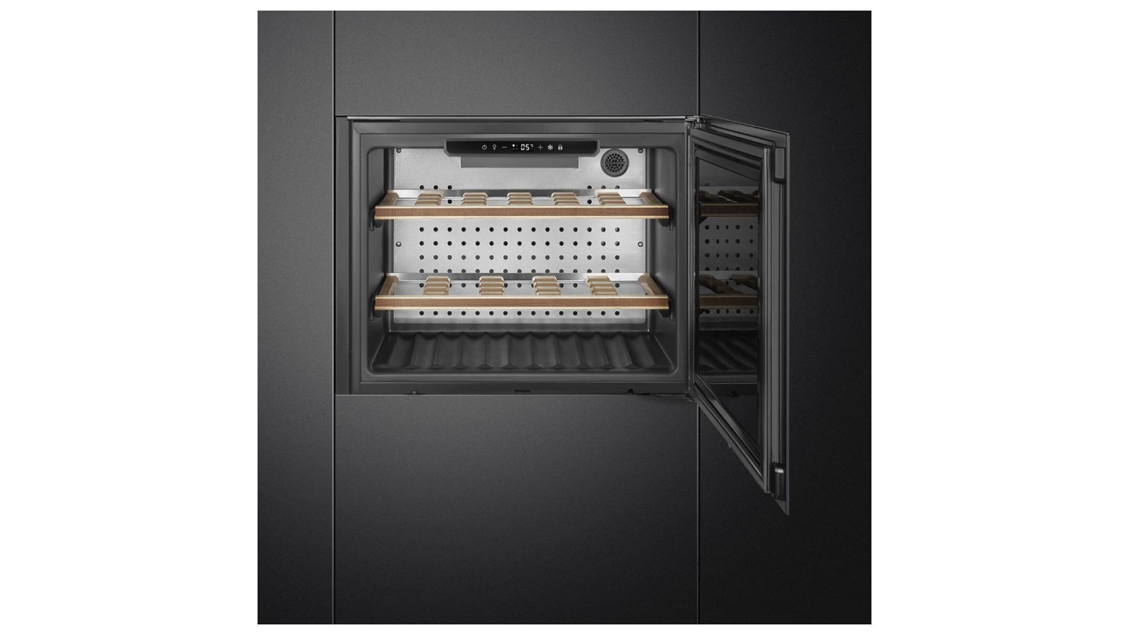 Smeg Linea 21 Bottles Compact Wine Cellar - Neptune Grey | Harvey Norman