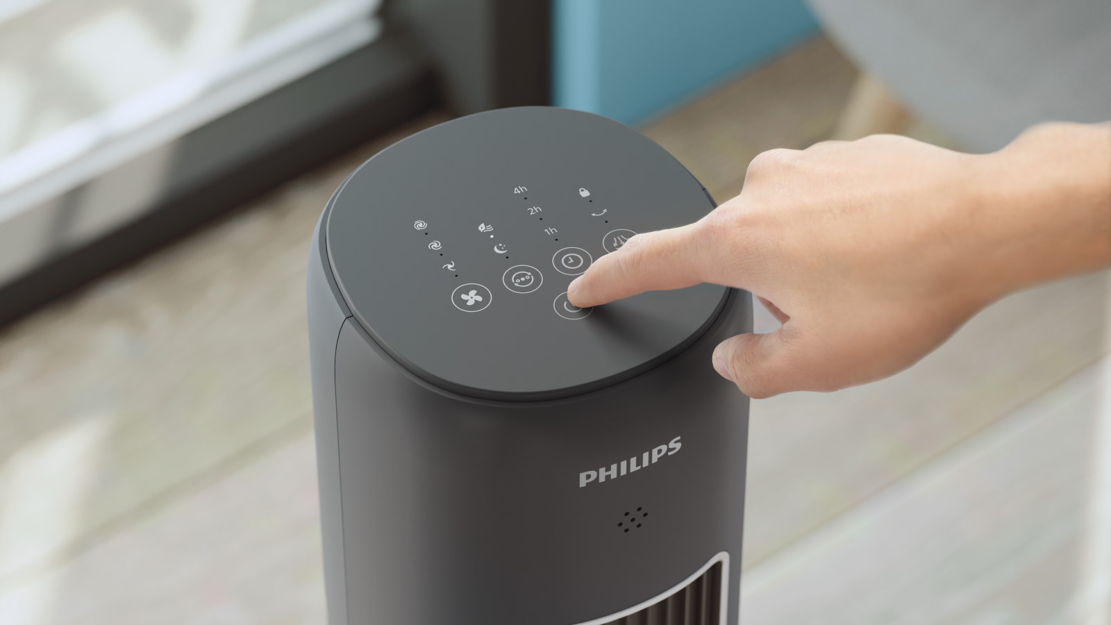 Philips 5000 Series Tower Fan - Charcoal | Harvey Norman