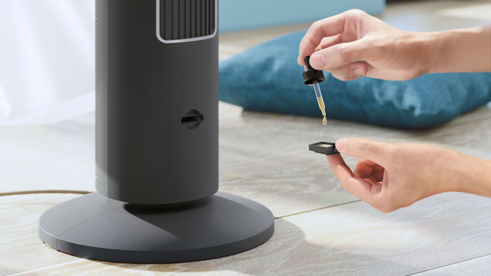 Philips 5000 Series Tower Fan - Charcoal | Harvey Norman