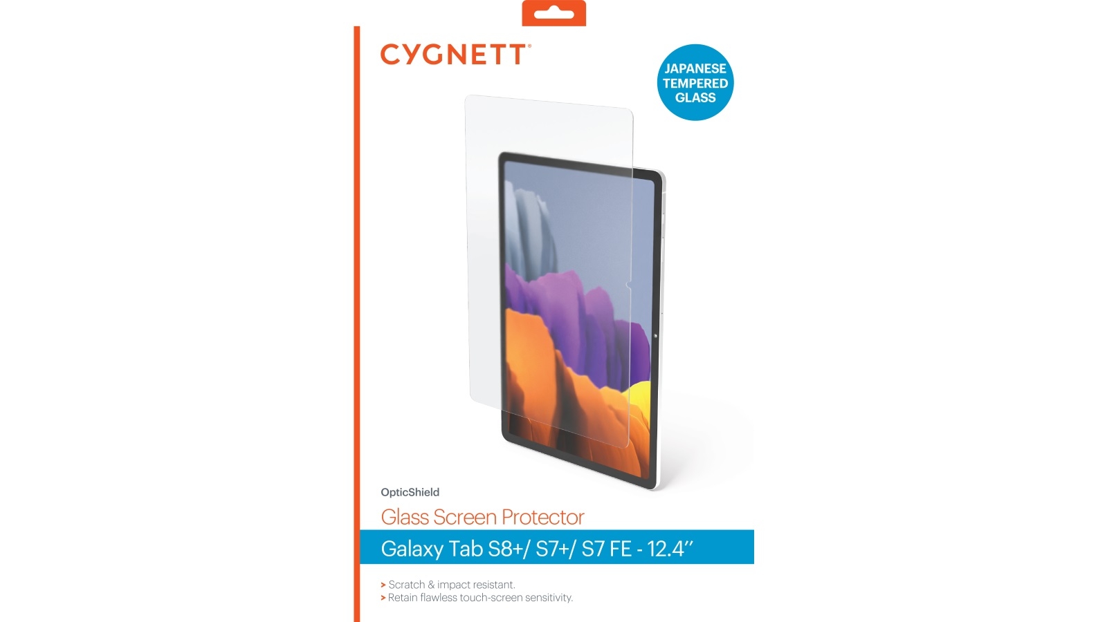 Cygnett OpticShield Glass Screen Protector for Galaxy Tab S10+ /9FE+/S9 ...
