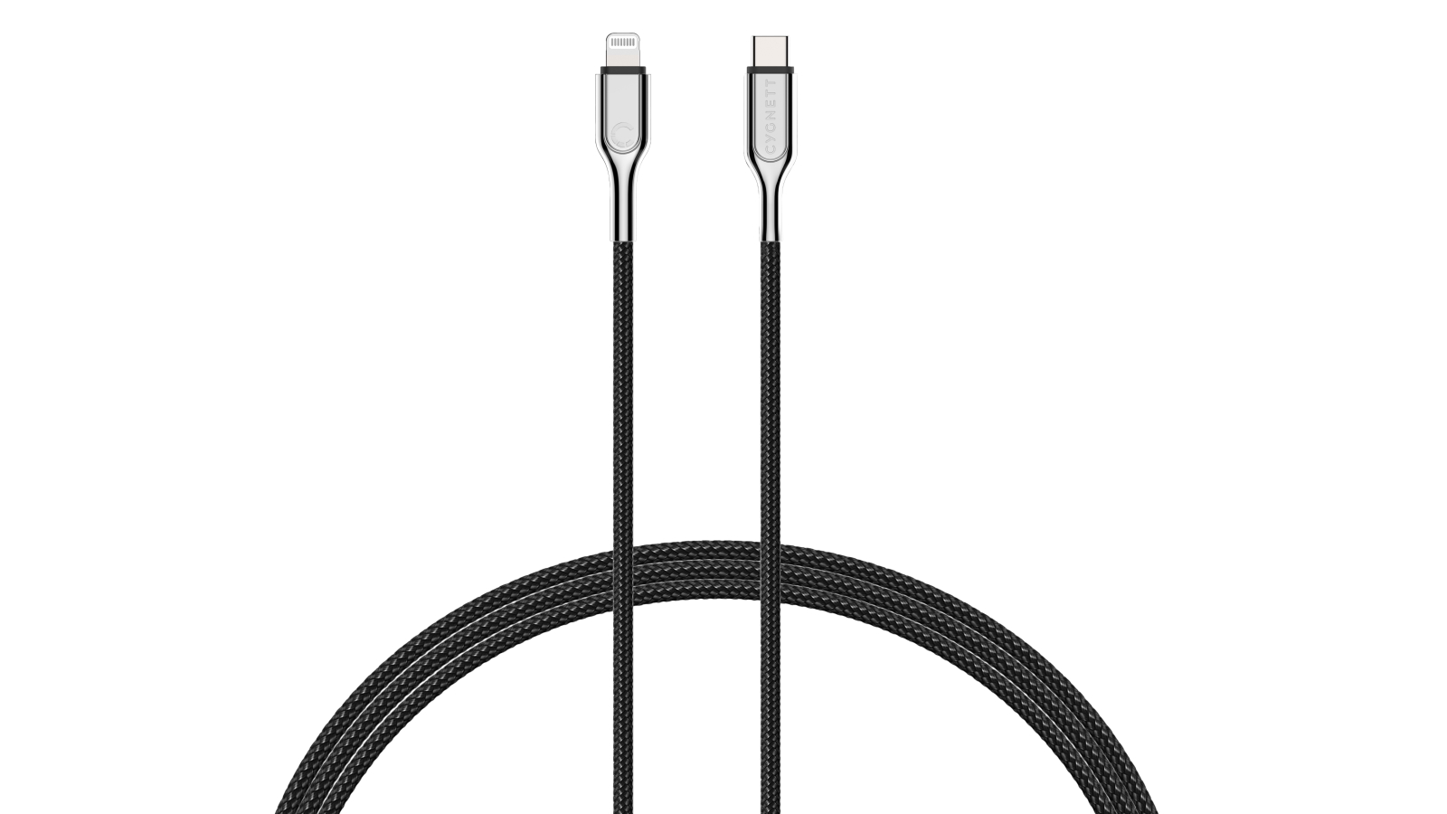 Cygnett Armoured 3m Lightning to USB-C Cable - Black | Harvey Norman