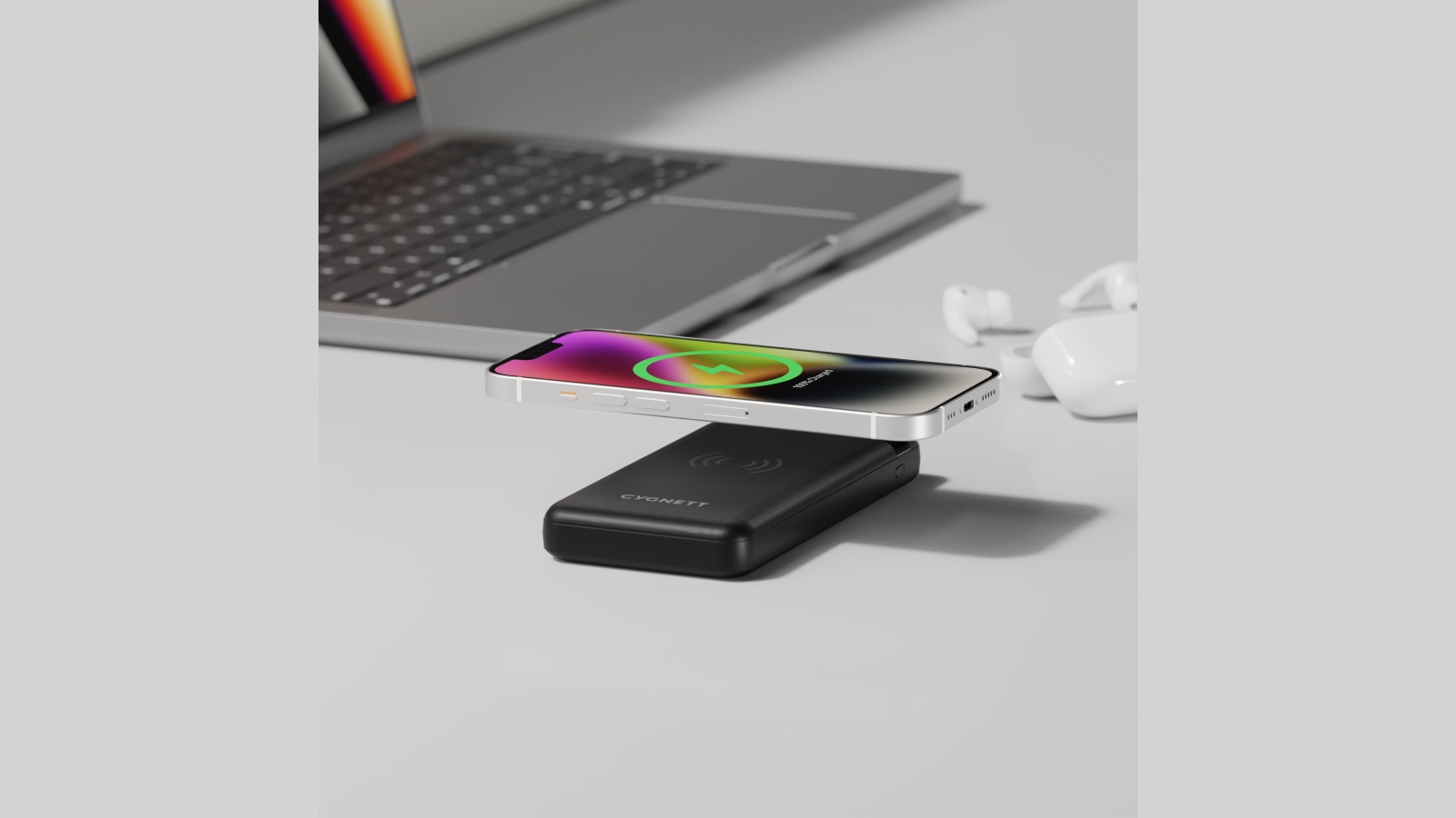 Cygnett ChargeUp Swift 10000mAh Wireless Power Bank | Harvey Norman