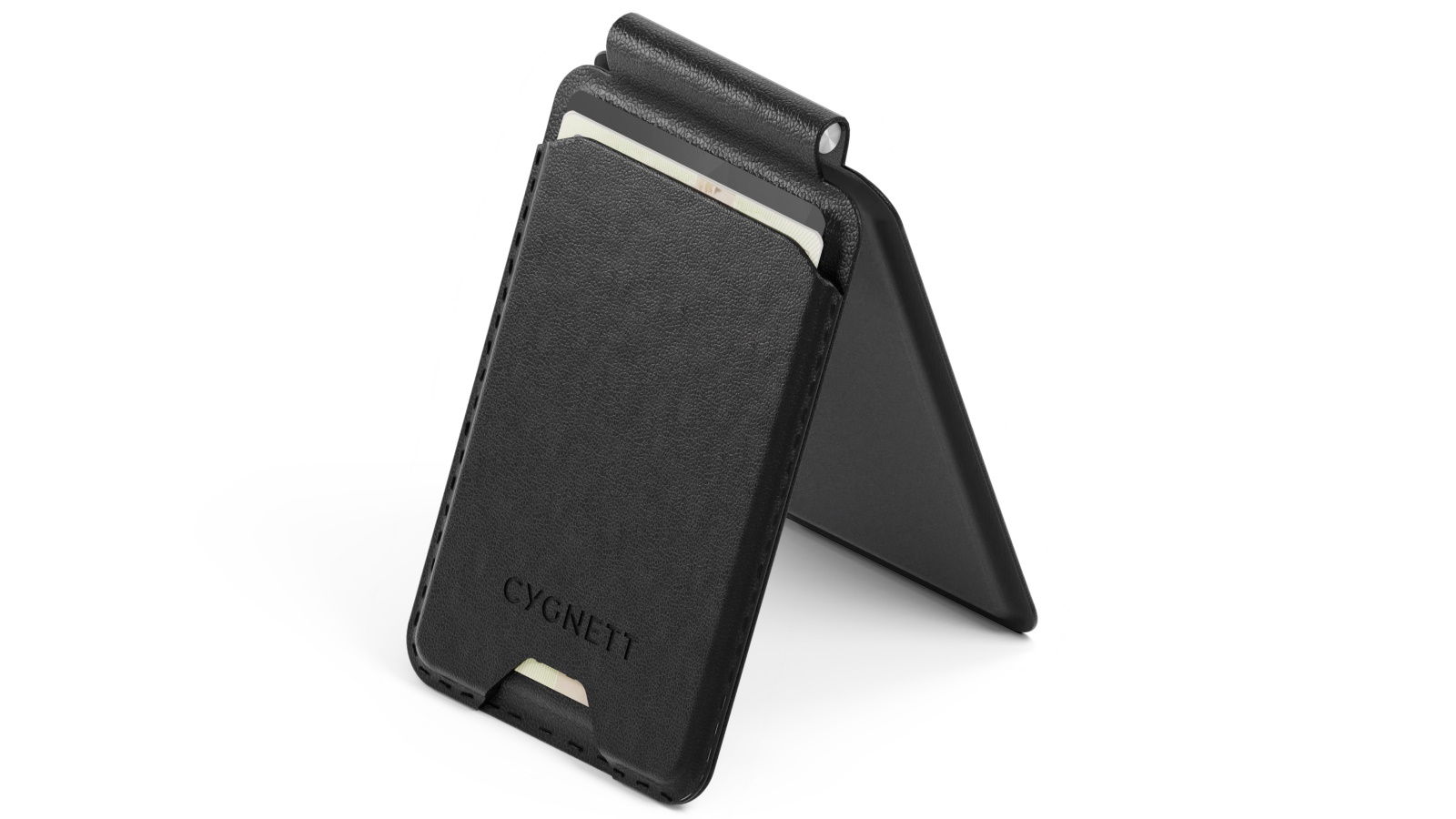 Cygnett MagFolio Wallet with Hinge Stand - Black | Harvey Norman