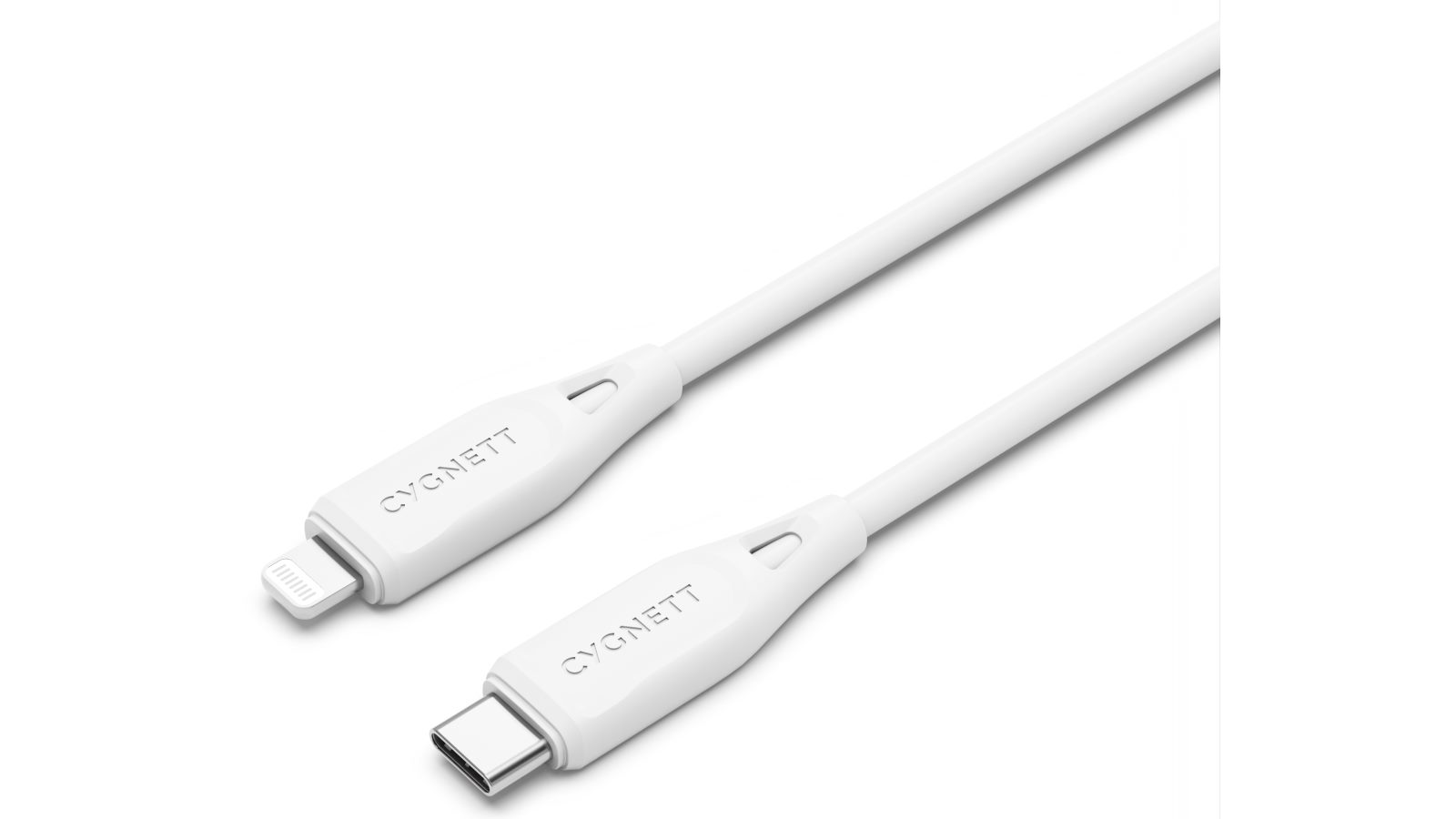 Cygnett Essentials 1m Lightning to USB-C Cable - White | Harvey Norman