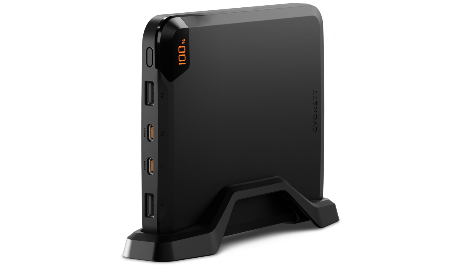 Cygnett VERTPWR 25000mAh Laptop Power Bank + Stand - Black | Harvey Norman