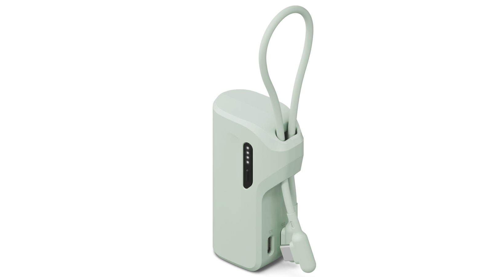 Cygnett Thumboost 5000mAh Power Bank + USB-C Combo - Mint | Harvey Norman