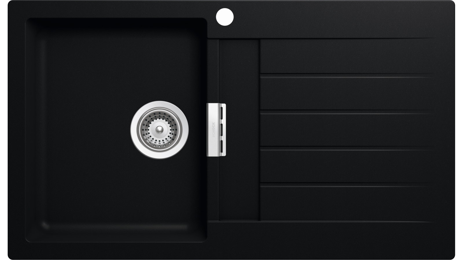 Schock Signus Single Left Hand Bowl Sink with Drainer & 1 Tap Hole ...