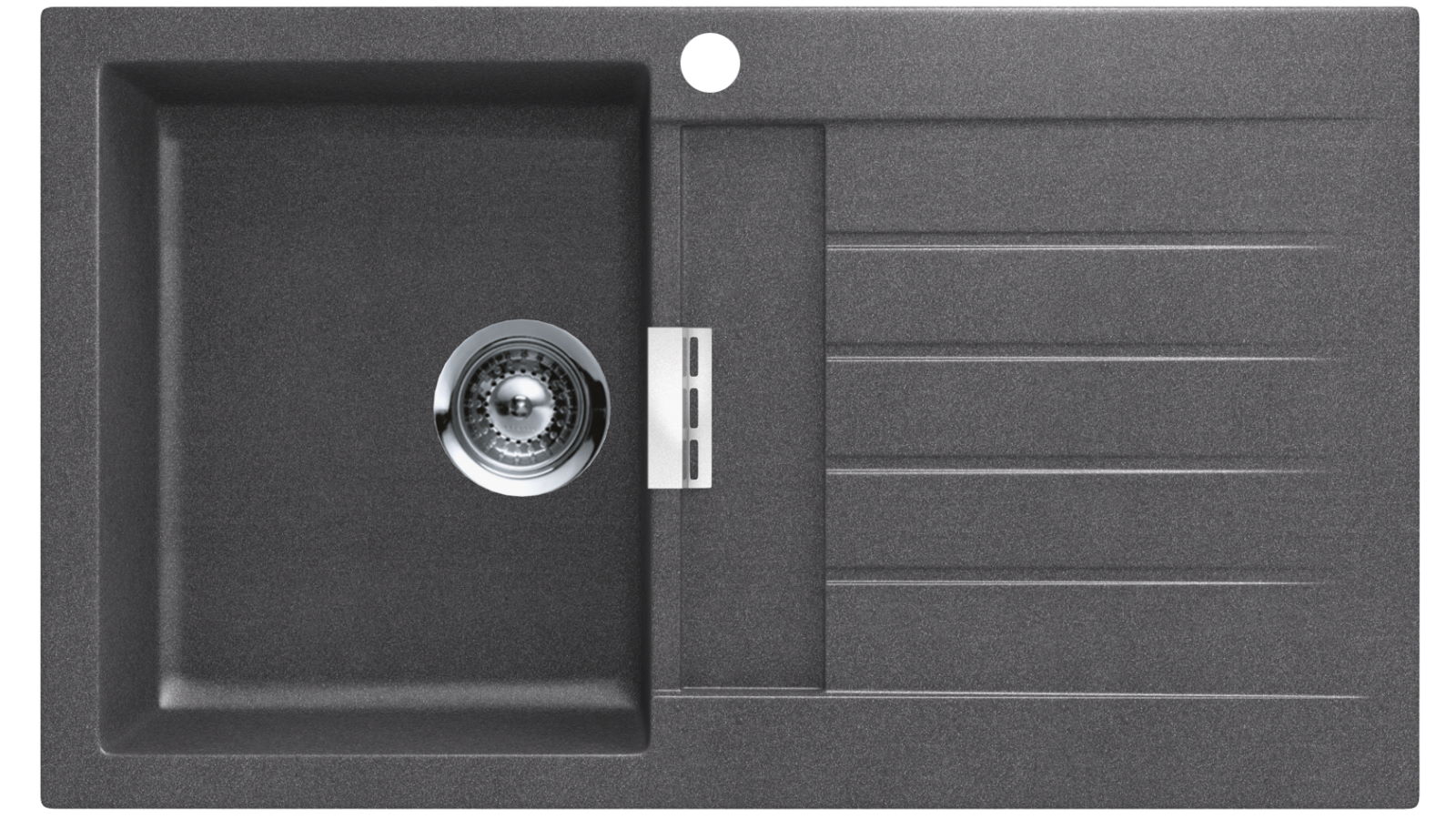 Schock Signus Single Left Hand Bowl Sink with Drainer & 1 Tap Hole ...