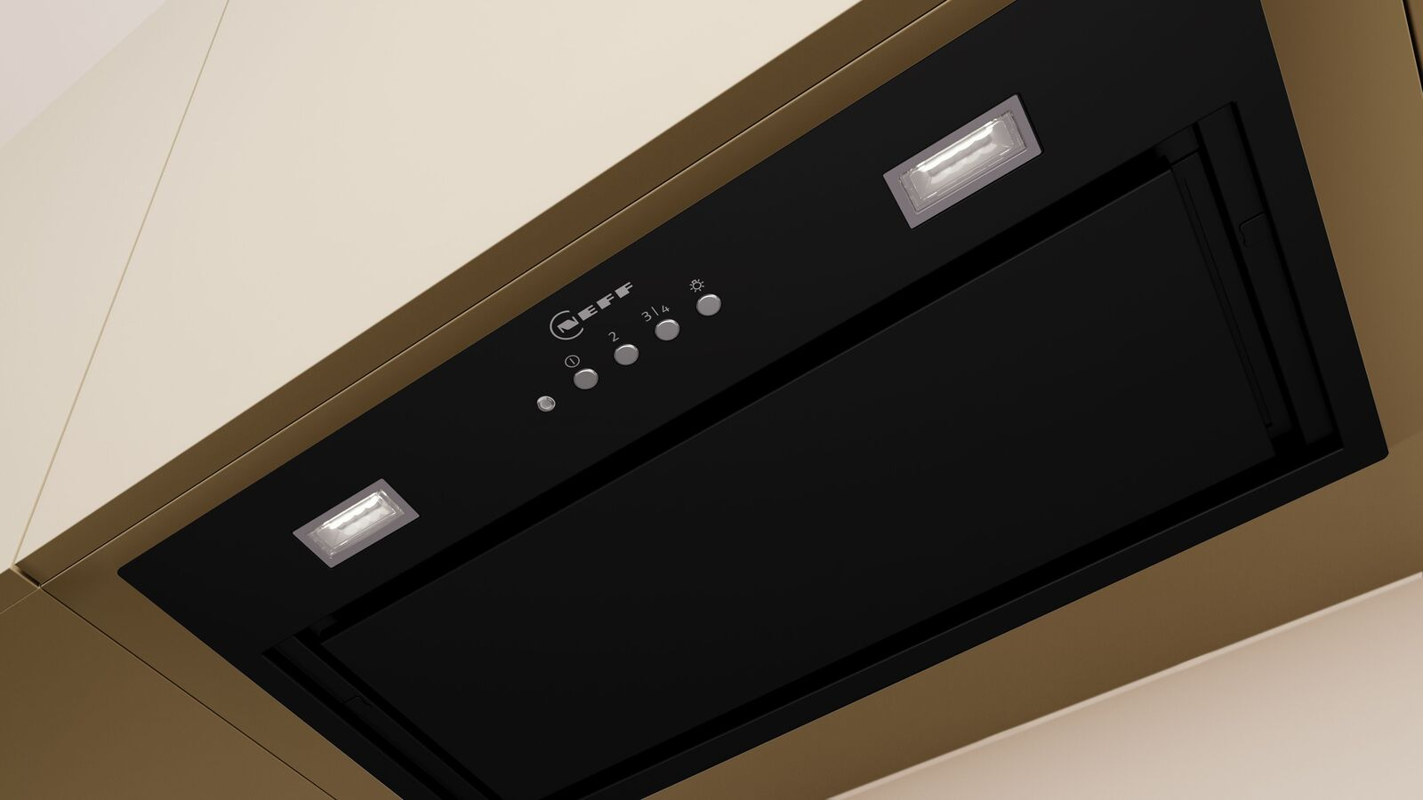 Neff N 70 52cm Integrated Rangehood - Black | Harvey Norman