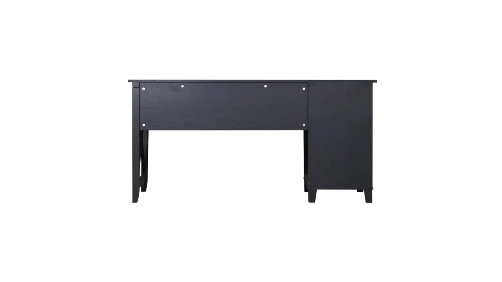 Maestro Furniture 150cm Dallas Large Wooden Office Desk - Black ...