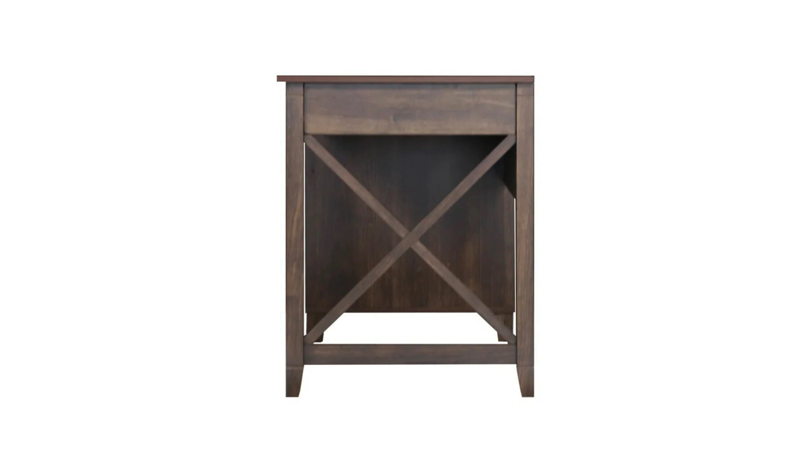 Maestro Furniture 150cm Dallas Large Wooden Office Desk - Dark Walnut ...