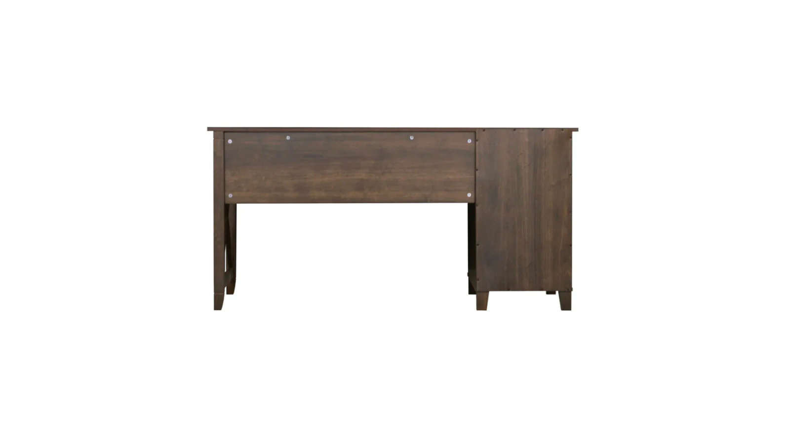 Maestro Furniture 150cm Dallas Large Wooden Office Desk - Dark Walnut ...
