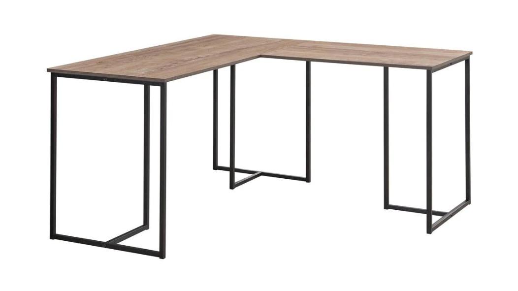 Design Square Natural Darius L-Shaped Office Corner Desk | Harvey Norman