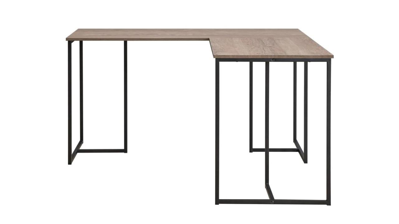 Design Square Natural Darius L-Shaped Office Corner Desk | Harvey Norman