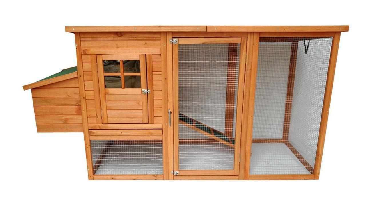 YES4PETS Large Chicken Coop Chook House with Open Roof | Harvey Norman