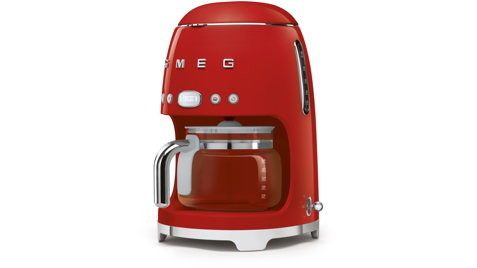 Smeg 50's Retro Style Aesthetic Drip Filter Coffee Machine - Red ...