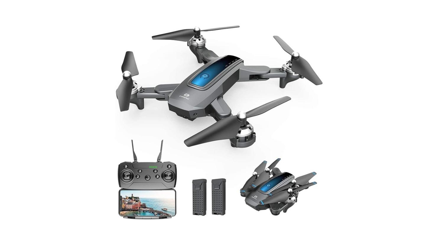 Deerc D10 Mini Drone with 720P HD FPV Camera Remote Control 2 Battery ...