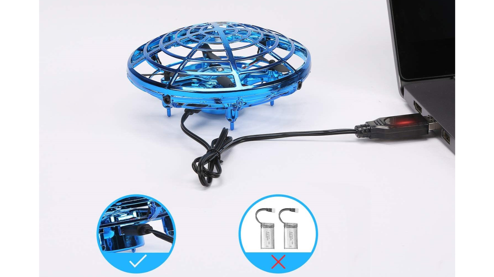 Deerc Mini UFO Flying Ball Helicopter Toy | Harvey Norman