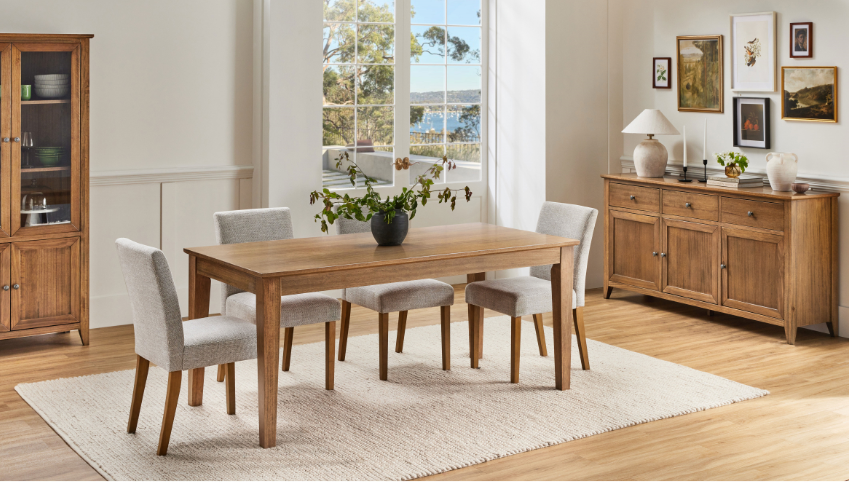 Deruelo Rectangular Dining Table – 180cm | Harvey Norman