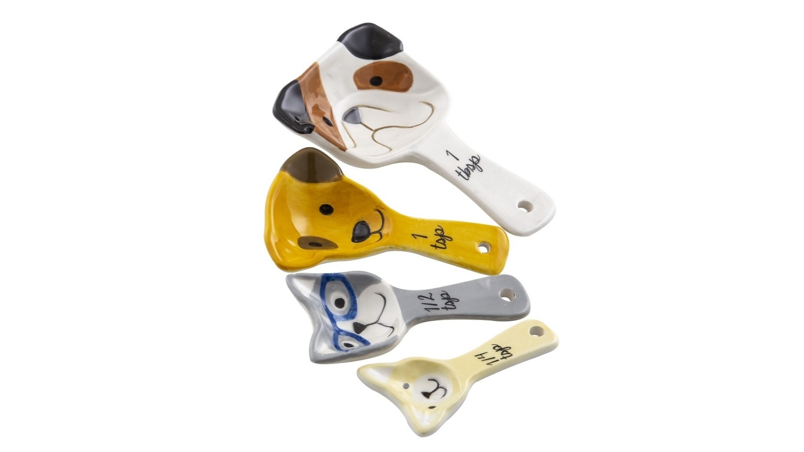 Davis and Waddell 4-Piece Dog Measuring Spoon Set | Harvey Norman