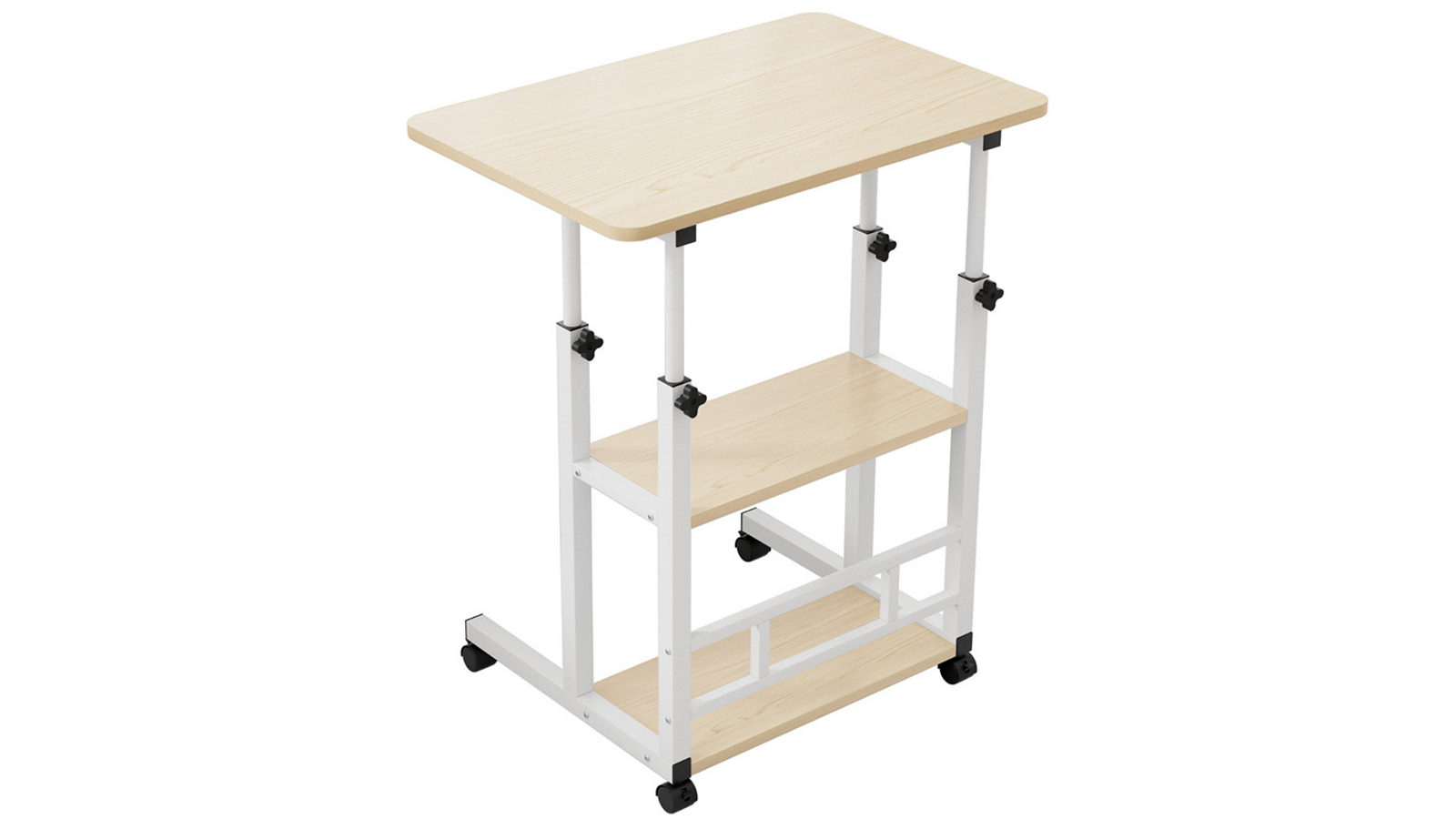 Artiss 60cm Laptop Desk Height Adjustable Mobile Workstation Computer ...