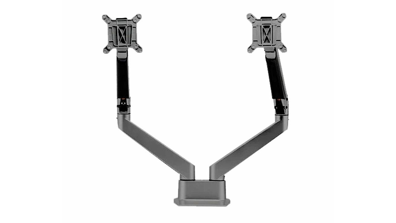 Desky Dual Monitor Arm - Space Grey | Harvey Norman