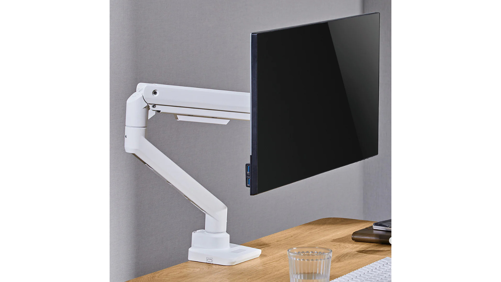 Desky Heavy Duty Ultrawide Monitor Arm - Space Grey | Harvey Norman