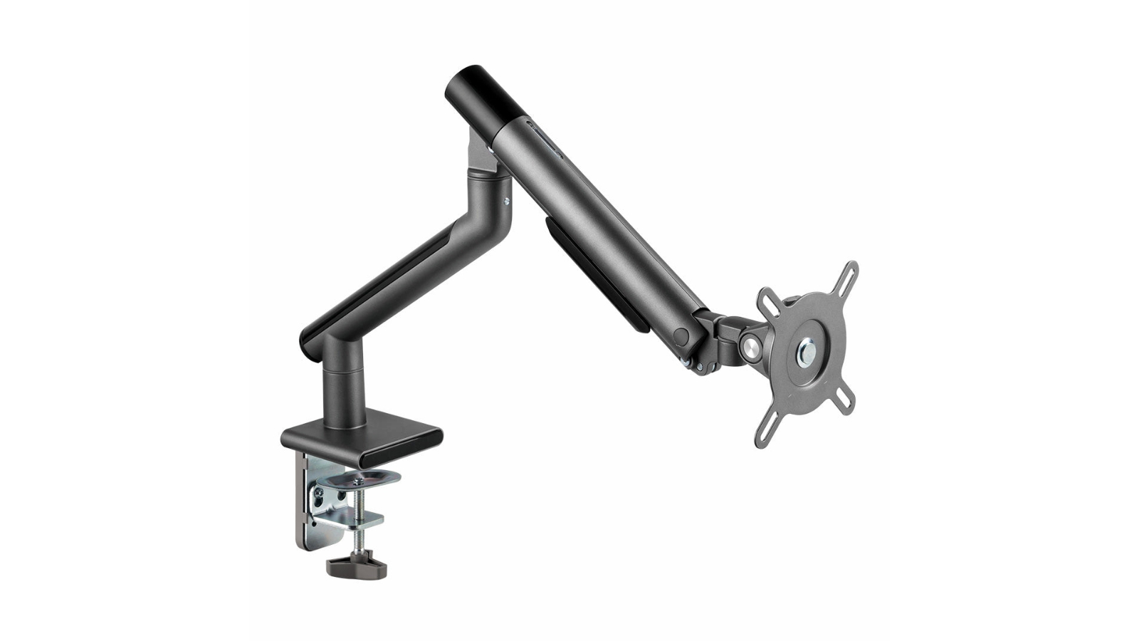 Desky Single Slim Aluminium Monitor Arm - Space Grey | Harvey Norman