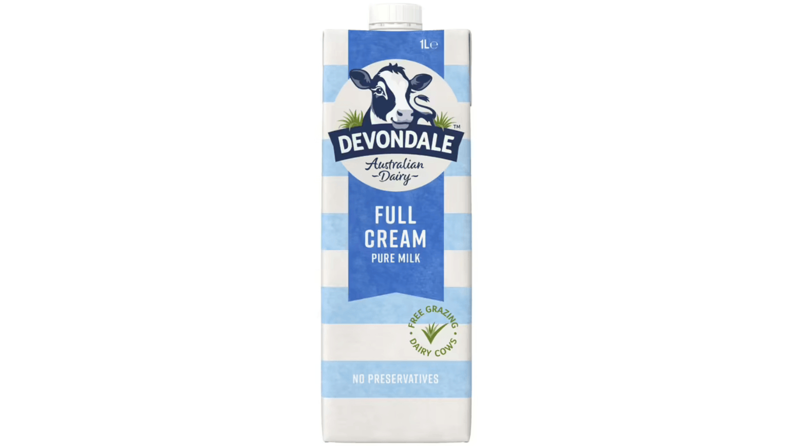Devondale 1 Litre Long Life UHT Full Cream Milk - Box of 10 | Harvey Norman