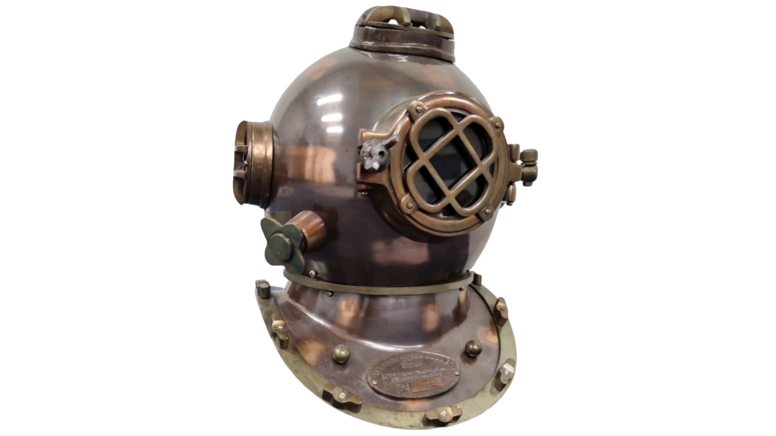 Vintage World Australia US Navy Mark V Diving Helmet - Dark Antique ...