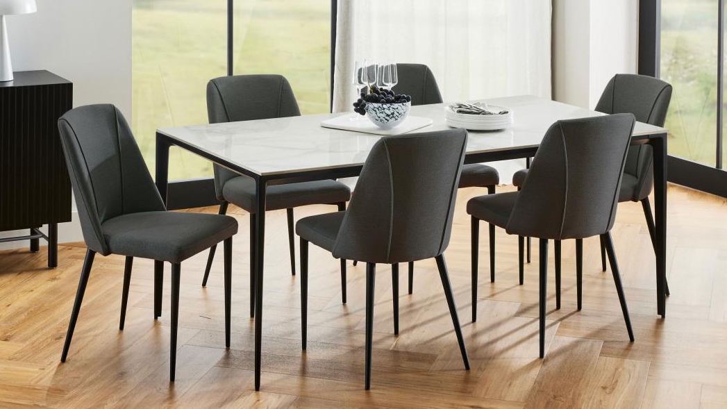 Cosmo dining table and 6 dining chairs store