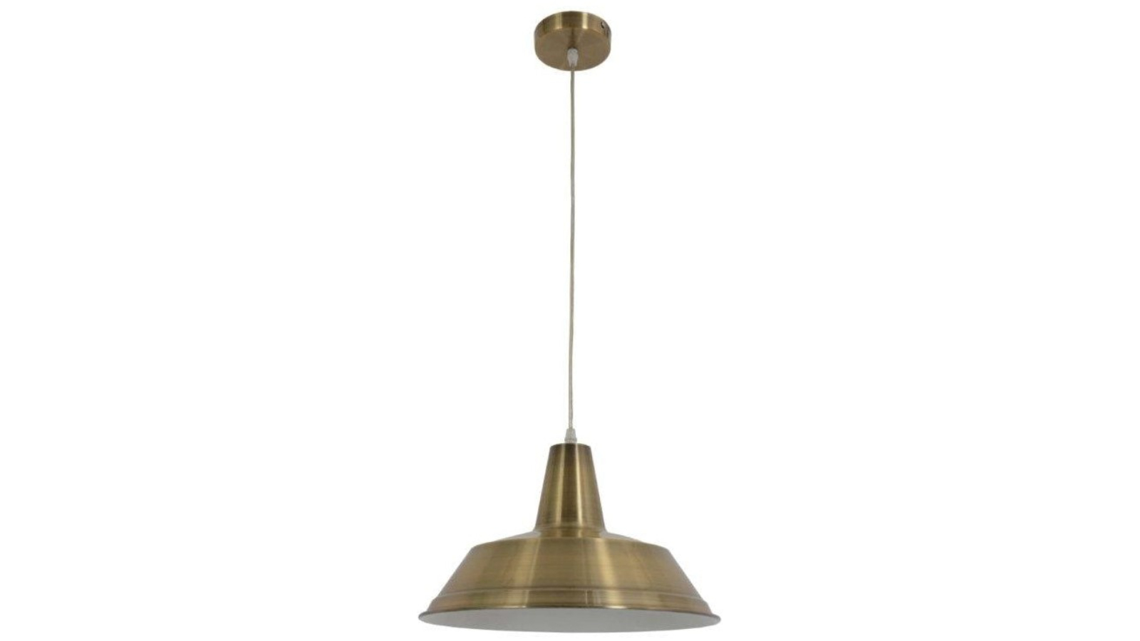 Divo Angled Dome Interior Pendant Light - Antique Brass | Harvey Norman