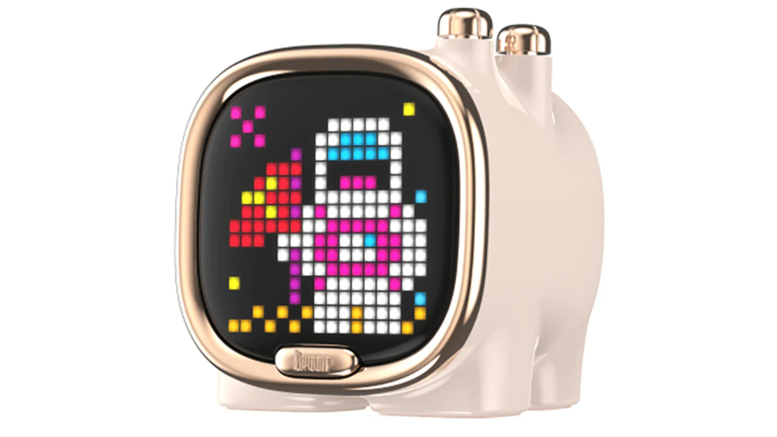 Divoom Zooe Mini Pixel Art Display Bluetooth Speaker - Pink | Harvey Norman