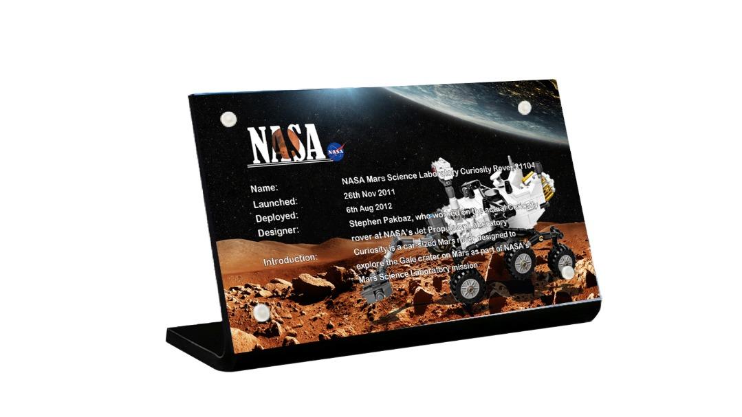 Display King Plaque for Lego NASA Mars Science Laboratory Curiosity ...