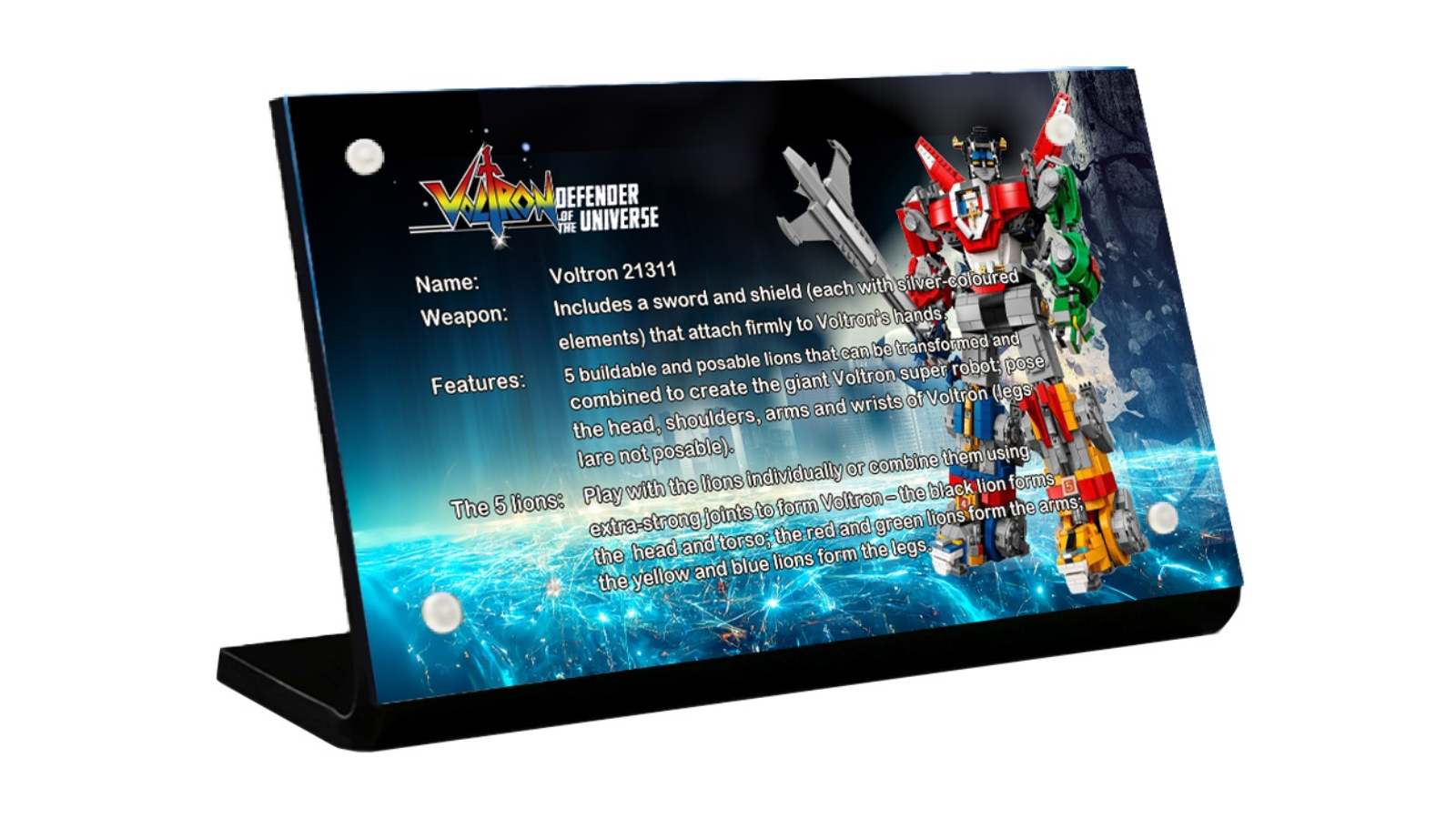 Display King Lego Voltron Acrylic Photo Frame | Harvey Norman