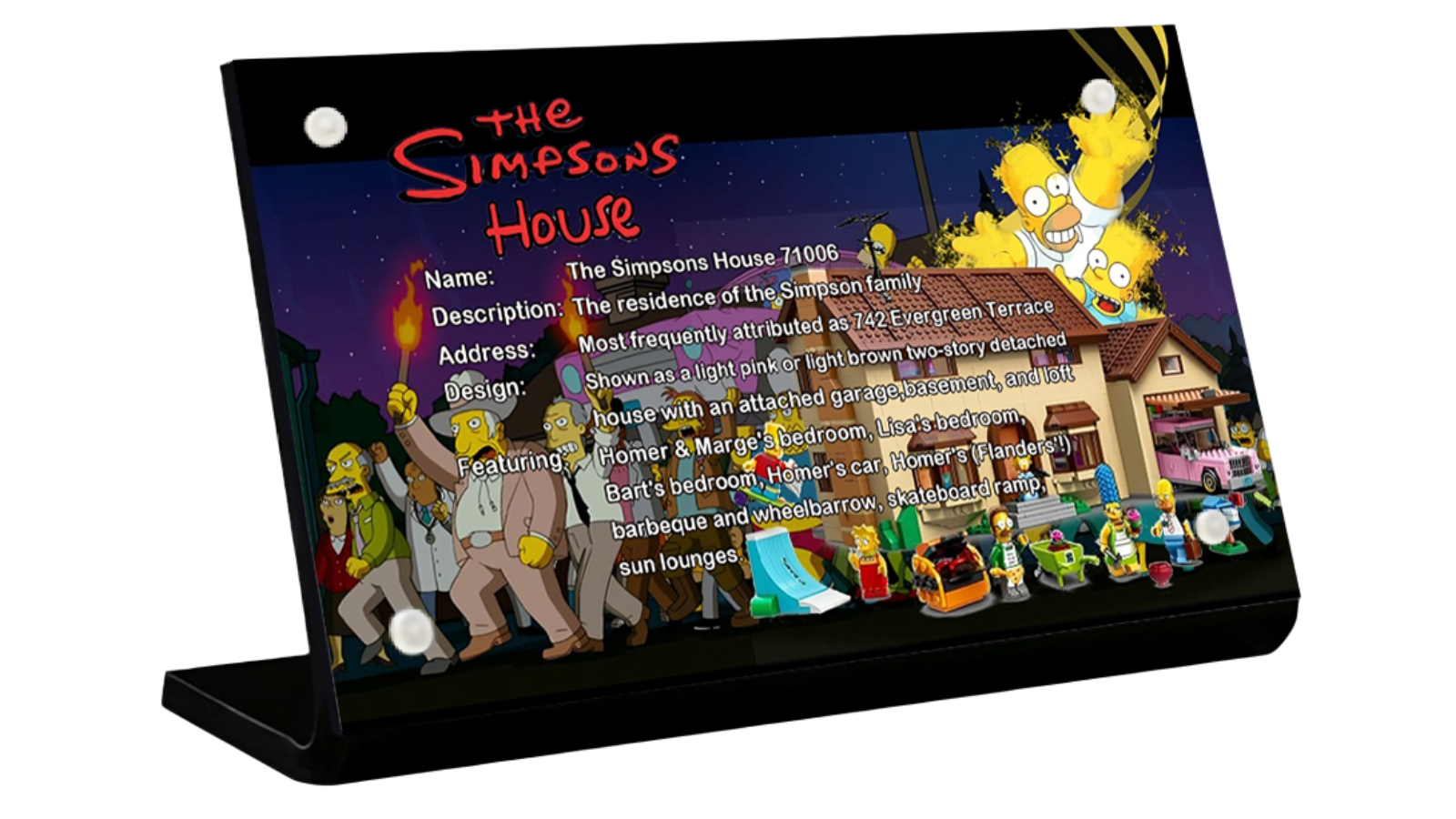 Display King Lego The Simpsons House Acrylic Photo Frame | Harvey Norman